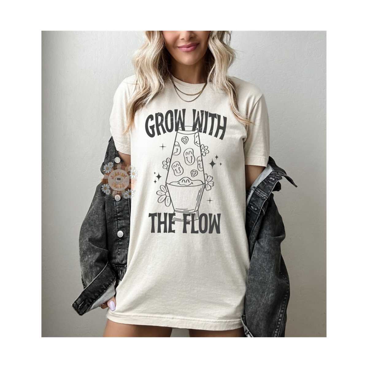 Grow With The Flow SVG-Groovy Cut File Digital Design Downlo | Inspire ...