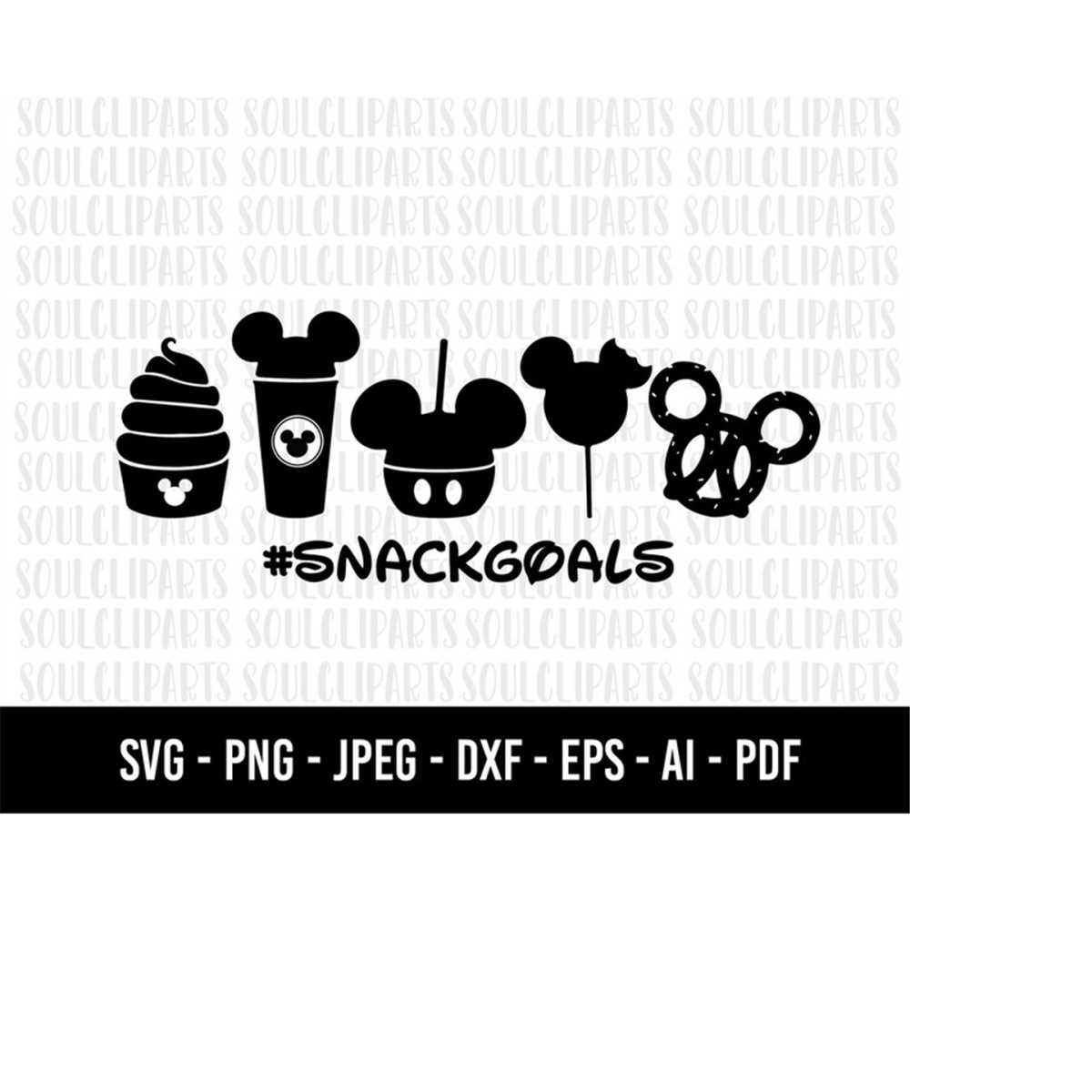 COD1168- Mouse Snack Goals SVG , Theme Park Snack Goals Cut | Inspire ...