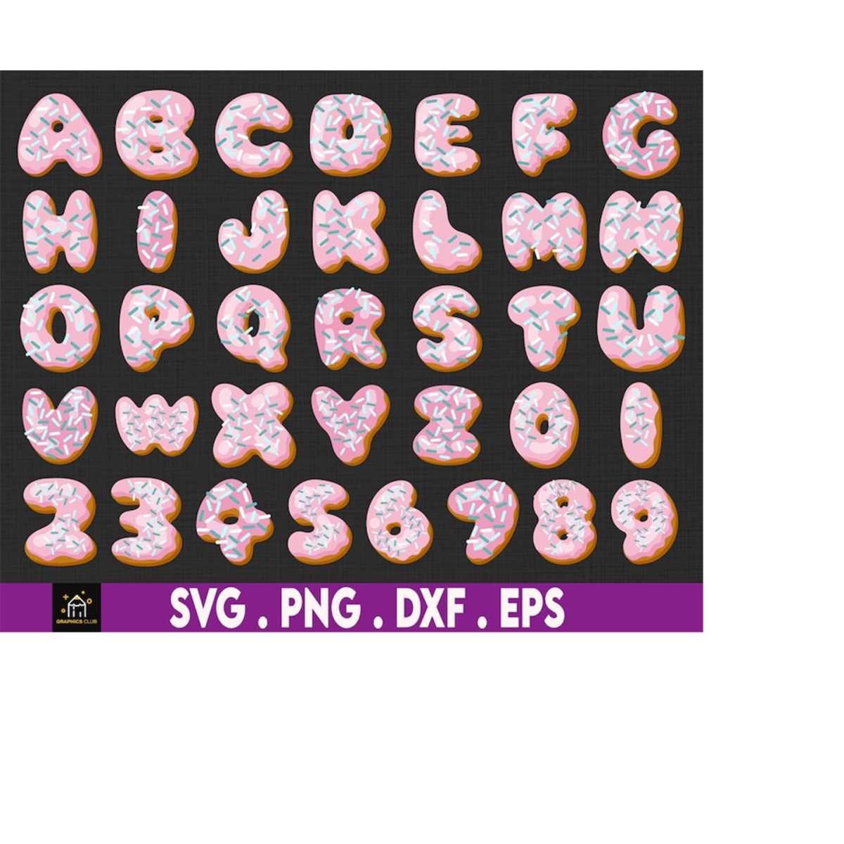 Alphabet Donut Kids Svg, Donut Letters, Donut Lover Svg, For | Inspire ...