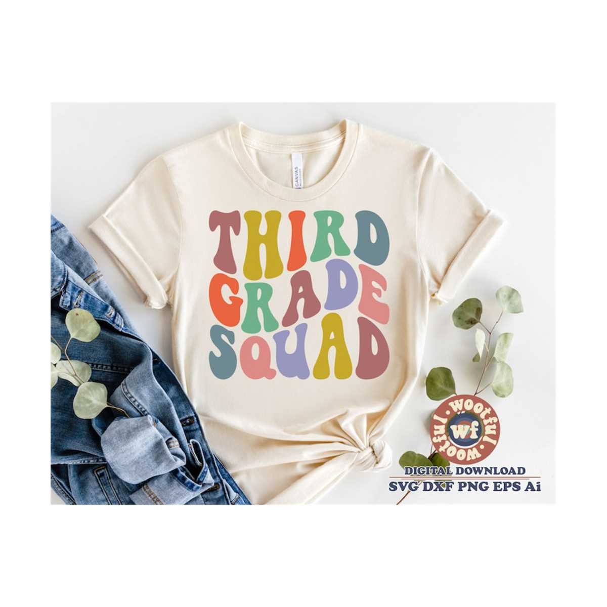 Third Grade Squad svg, 3rd Grade svg, Back to School svg, Te | Inspire ...