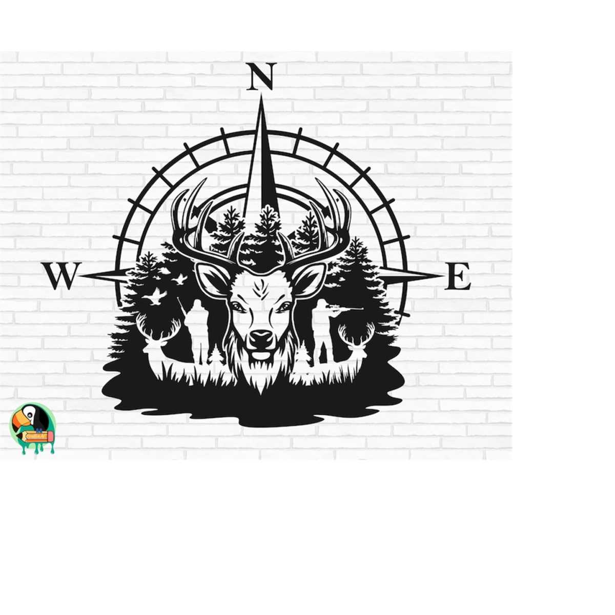 Hunting Compass SVG, Hunting Deer svg, Hunting svg, Hunt svg | Inspire ...