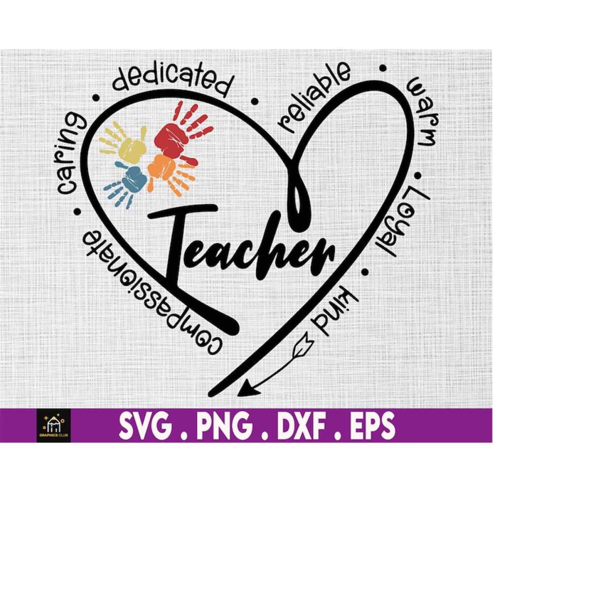 Teaching Heart Svg, Teacher Life Svg, Teacher Appreciation S | Inspire ...