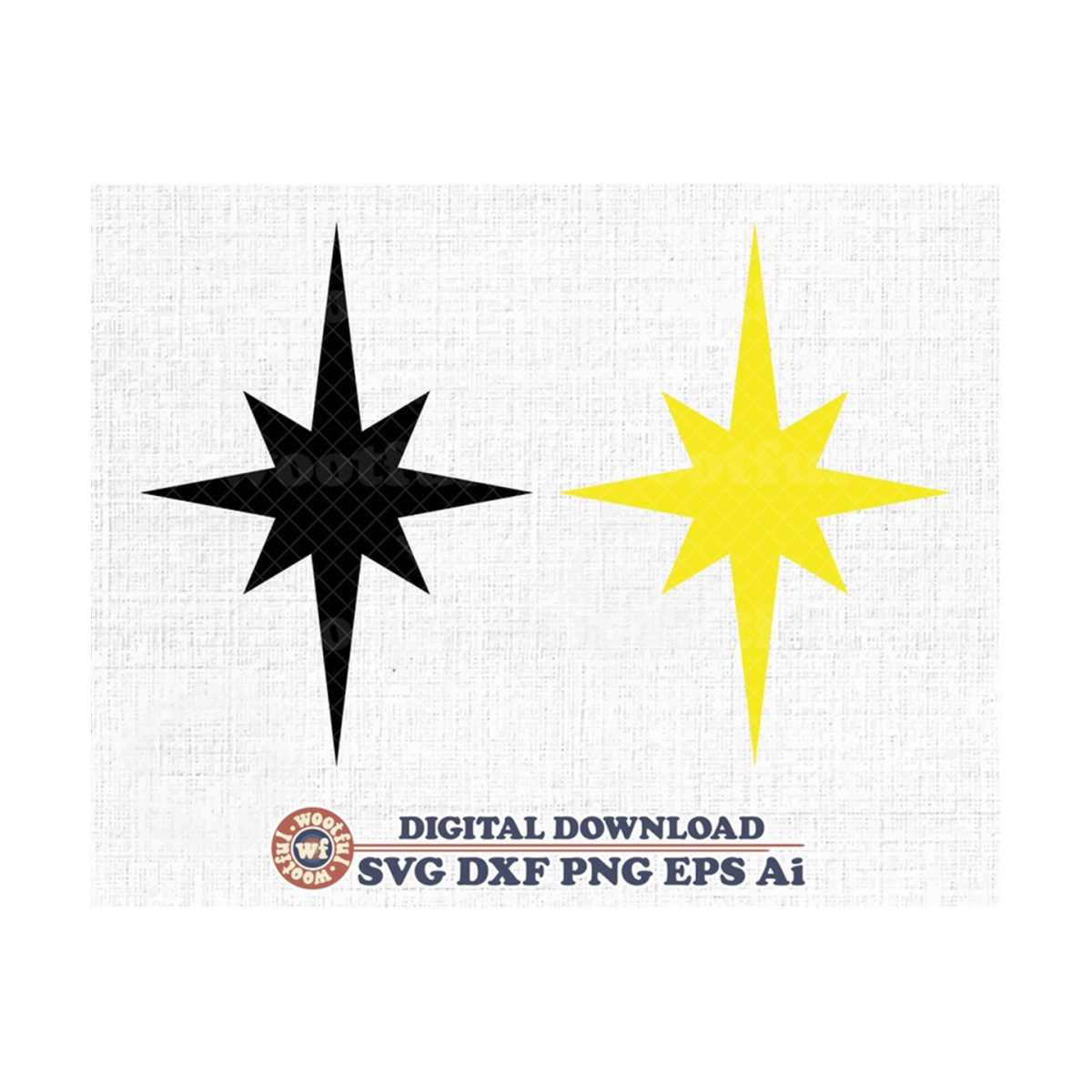 Christmas Star svg, Nativity Star svg, Star of Bethlehem svg | Inspire ...