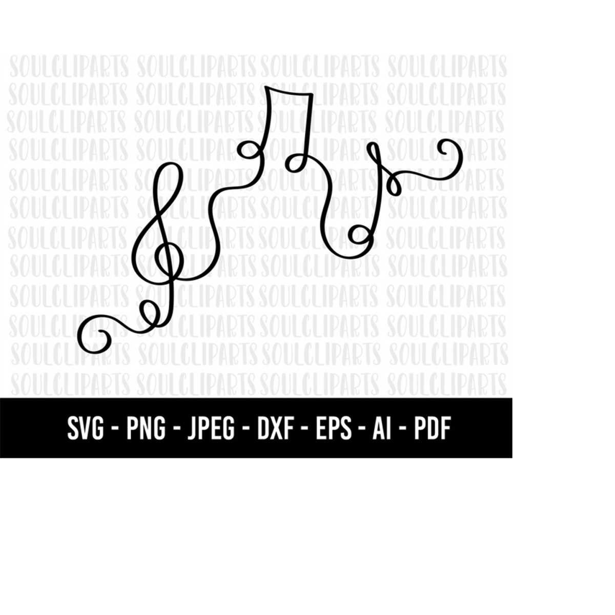 COD745- Music Notes SVG, Musical Notes svg, Musical Notes Cl - Inspire ...