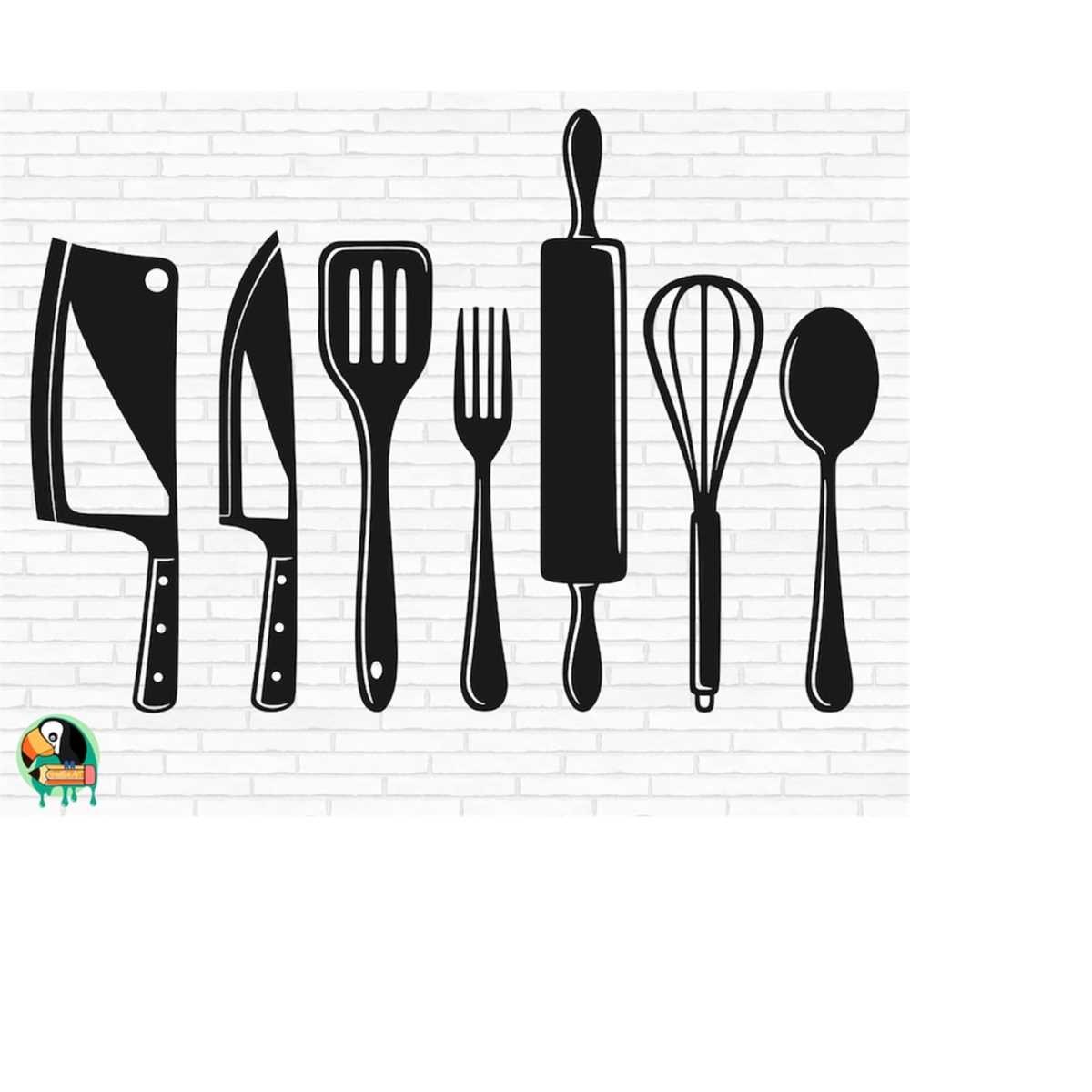 Kitchen Tools SVG, Kitchen Utensils Svg, Kitchen Set Svg, Co | Inspire ...