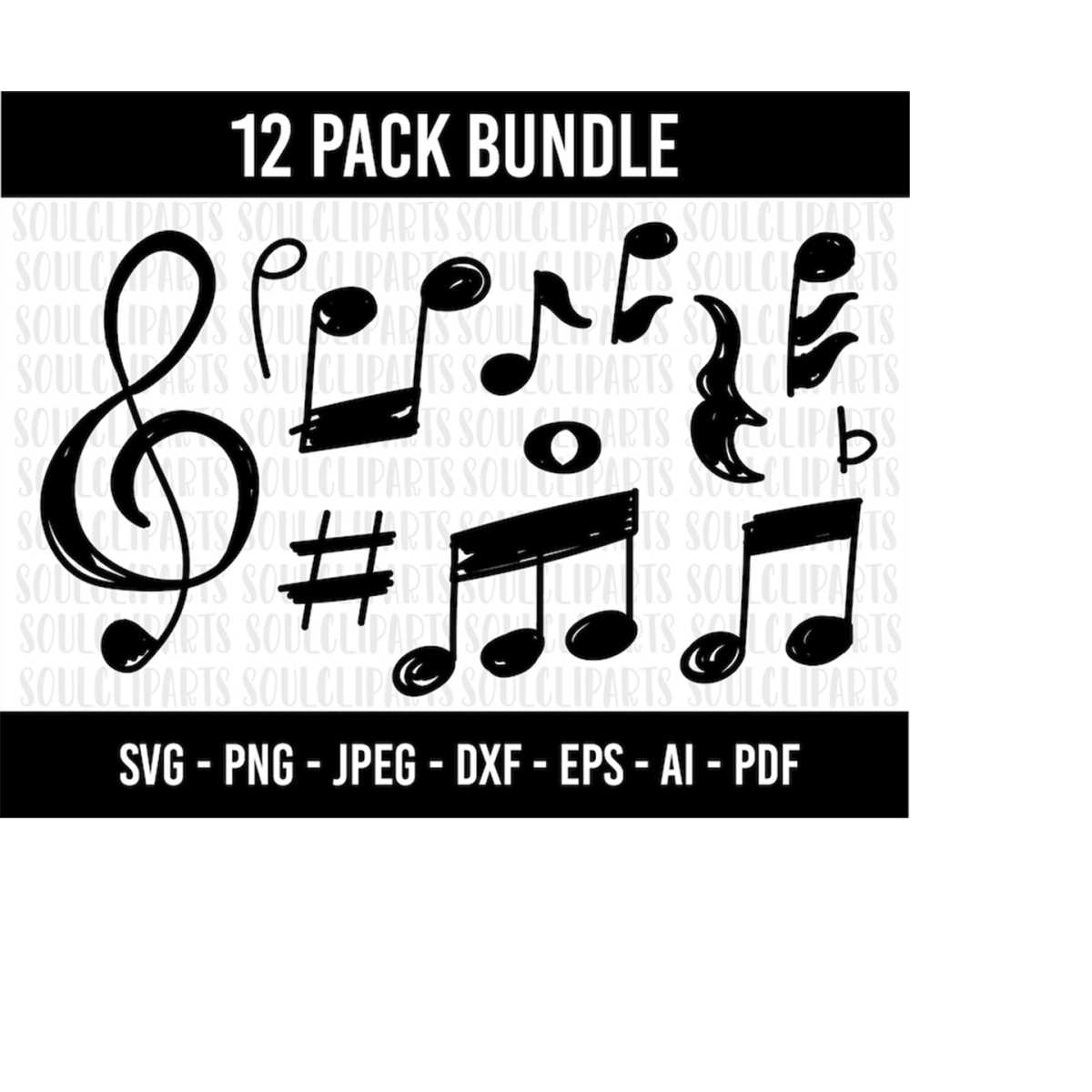 COD743-Music Notes SVG, Musical Notes svg, Musical Notes Cli - Inspire ...