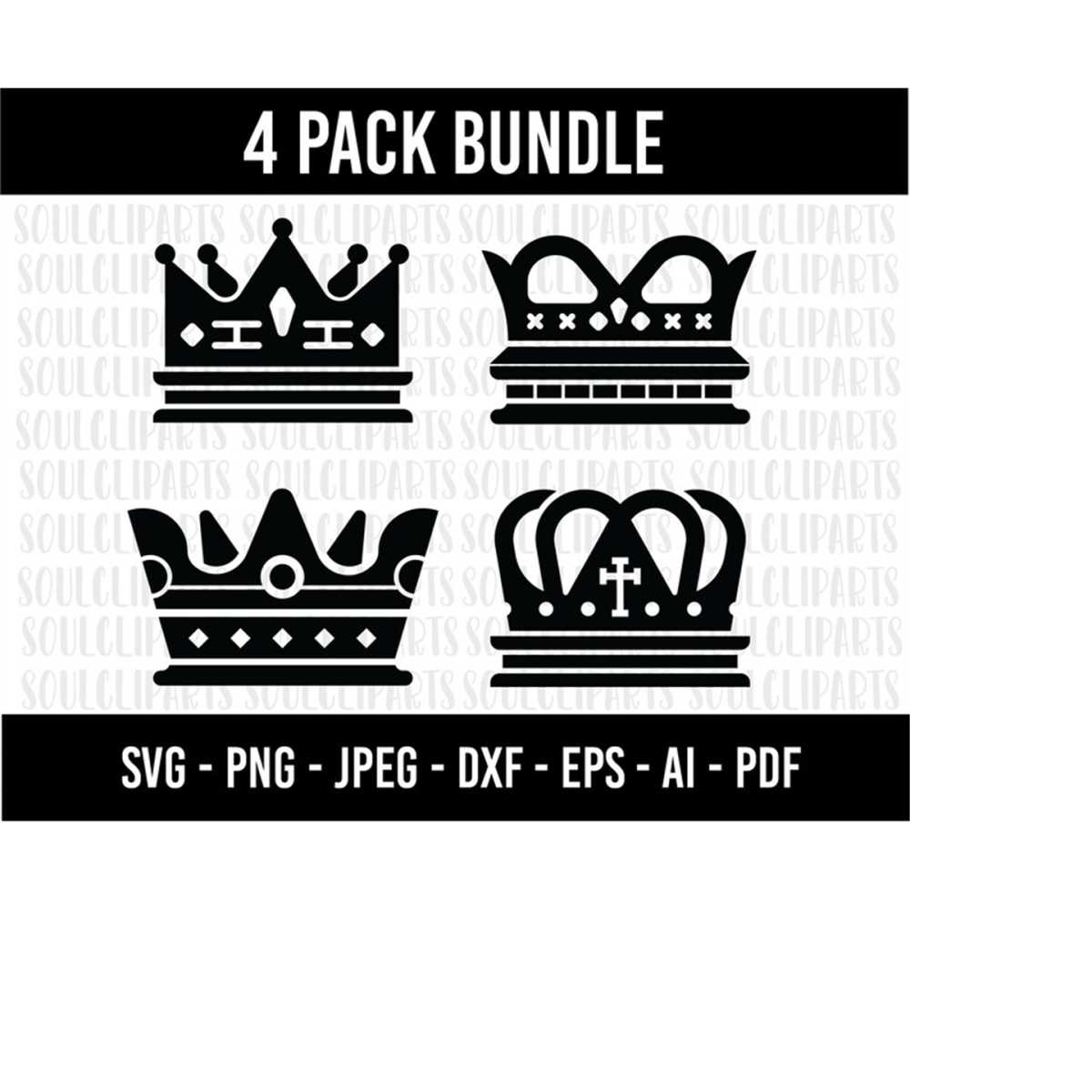 COD728-Crown Svg/ Png /Eps/Dxf/Tiara svg/Crown vector/ Crown | Inspire ...
