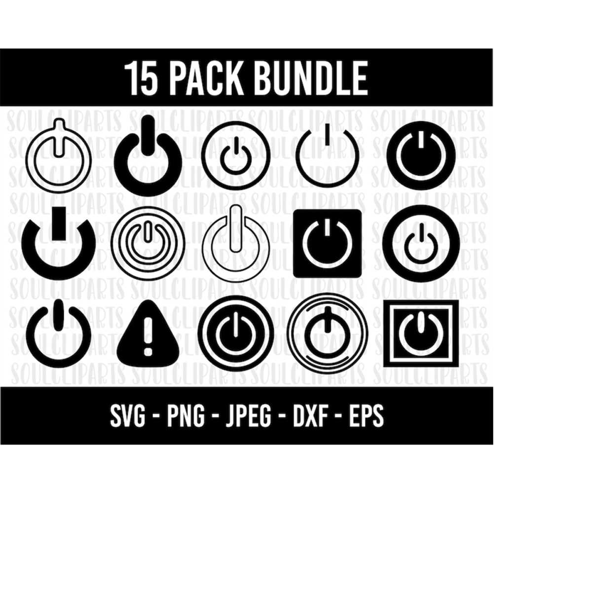 COD703-Power Button SVG, Power Silhouette, On-Off Button Svg | Inspire ...