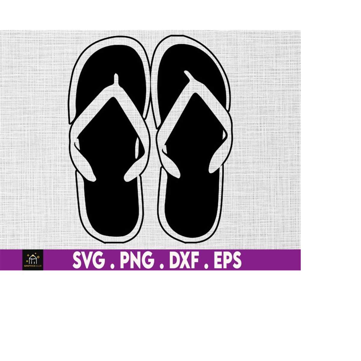 Sandals Svg, Simple Easy Sandals SVG, Summer svg, Beach svg, | Inspire ...