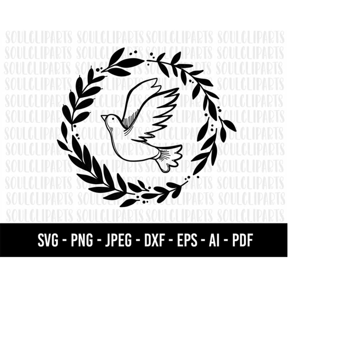 COD887-Dove svg Vector, Dove clipart, Bird SVG files for Sil | Inspire ...
