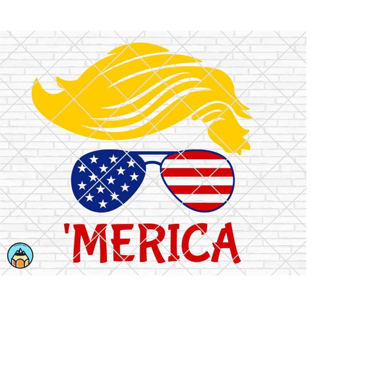 Trump Merica svg, Merica Svg, Trump 2024 Svg, Trump Hair Sty | Inspire ...