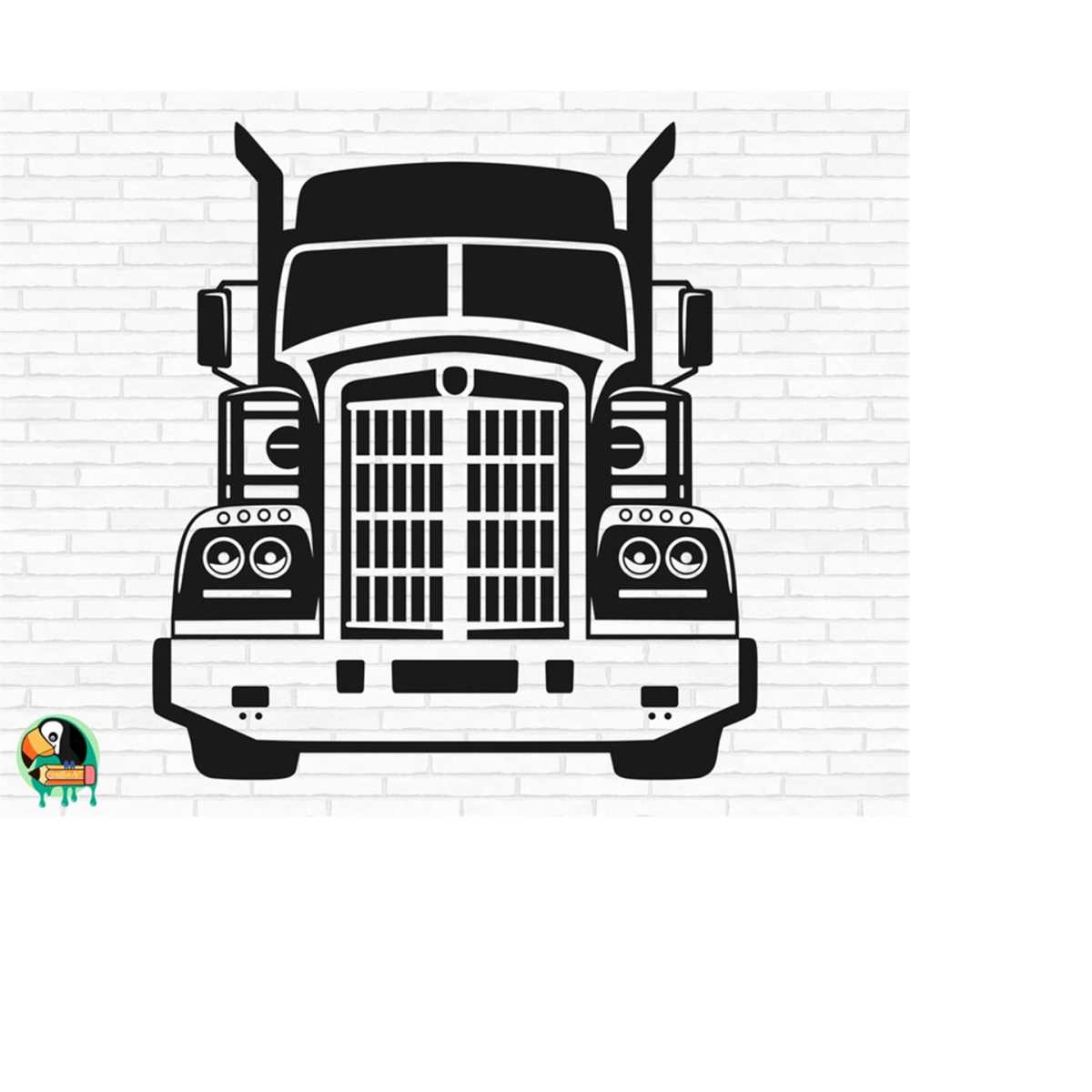 Semi Truck SVG, Trucker svg, Tractor Cab Truck svg, Truck sv | Inspire ...