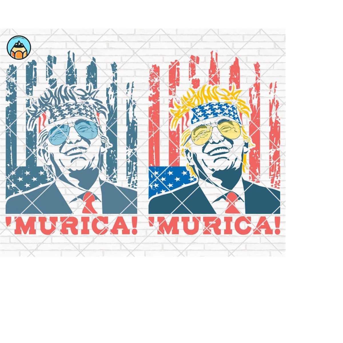 Donald Trump Murica Flag SVG, Merica Svg, Trump American Fla | Inspire ...