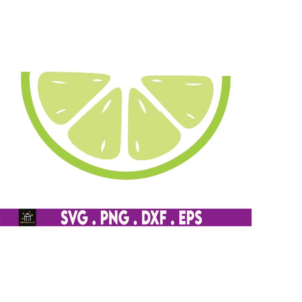 Lime Slice svg, Kawaii Fruit svg, instant Digital Download | Inspire Uplift