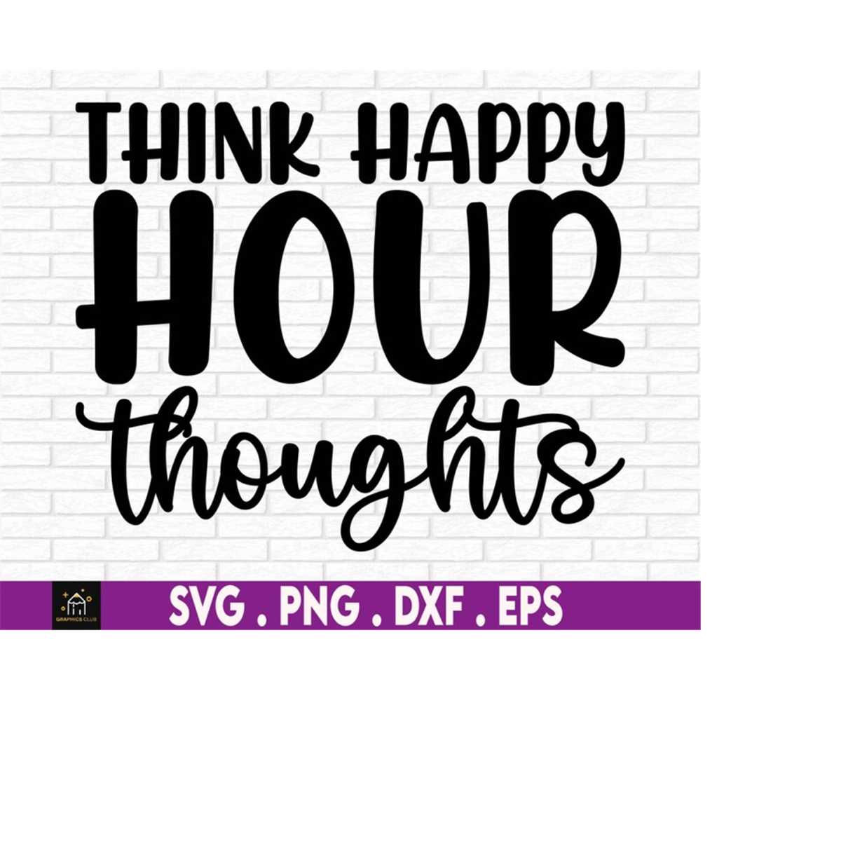 Think Happy Hour Thoughts, Man Cave, Bar Sign, Day Drinking | Inspire ...