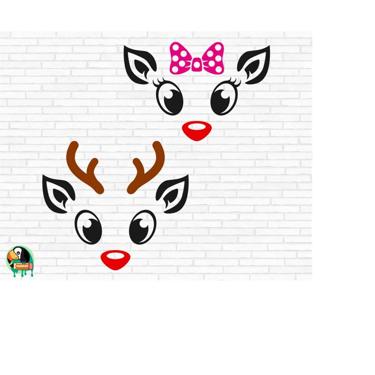 Rudolph The Red Nosed Reindeer SVG, Christmas Reindeer svg, | Inspire ...