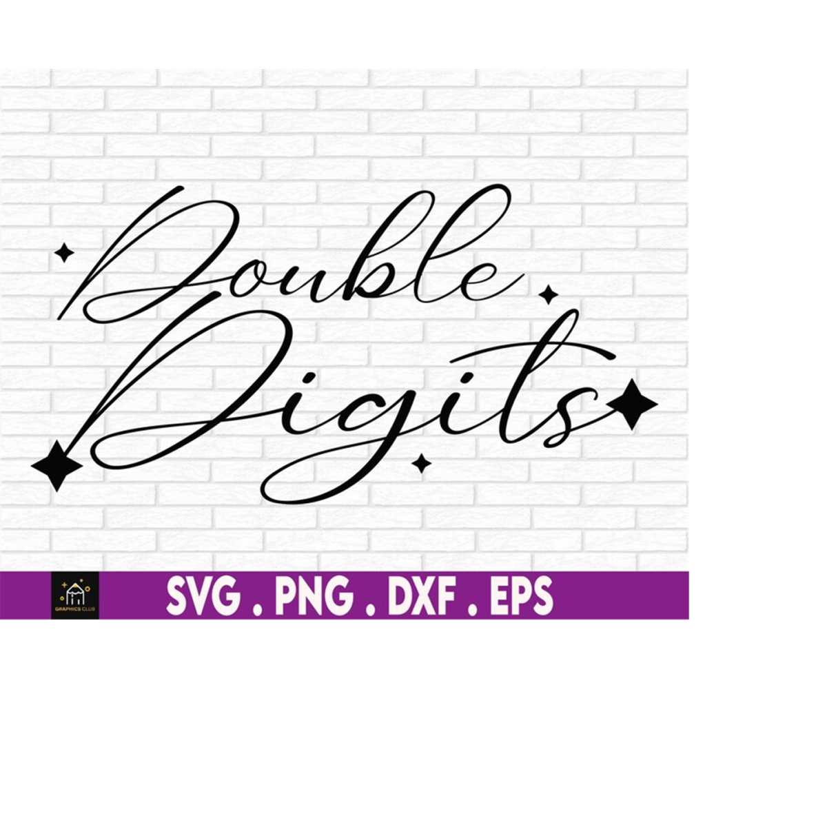 Double Digits, 10th Birthday svg, Tenth Birthday svg, Double | Inspire ...