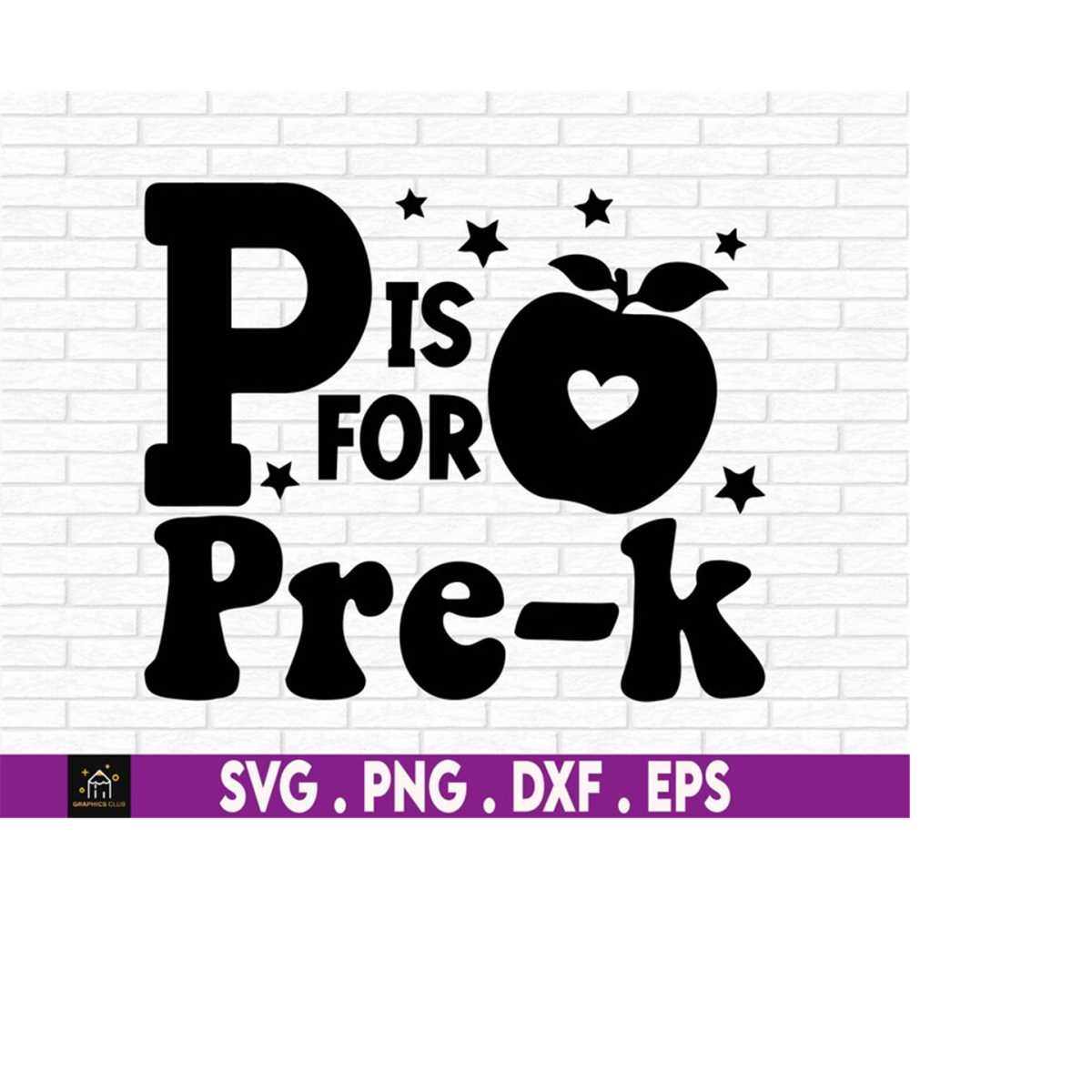 P Is For Pre-K, Pre-K Door Sign png, Pre-K Classroom Sign sv | Inspire ...