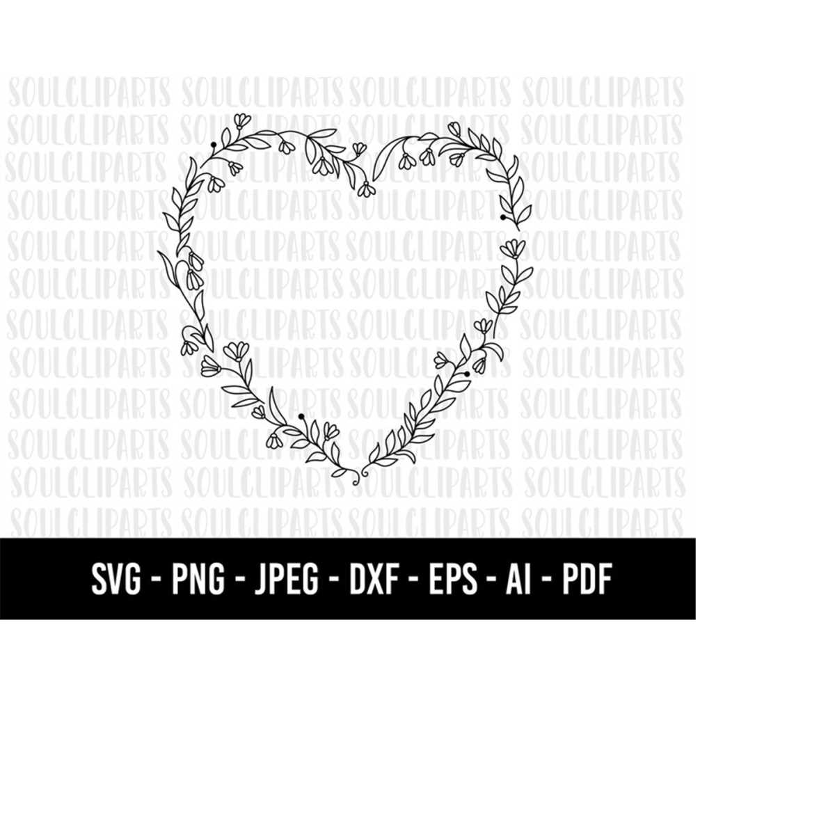 COD157-Doodle Heart SVG/heart clipart/Self Love Svg/Heart SV - Inspire ...
