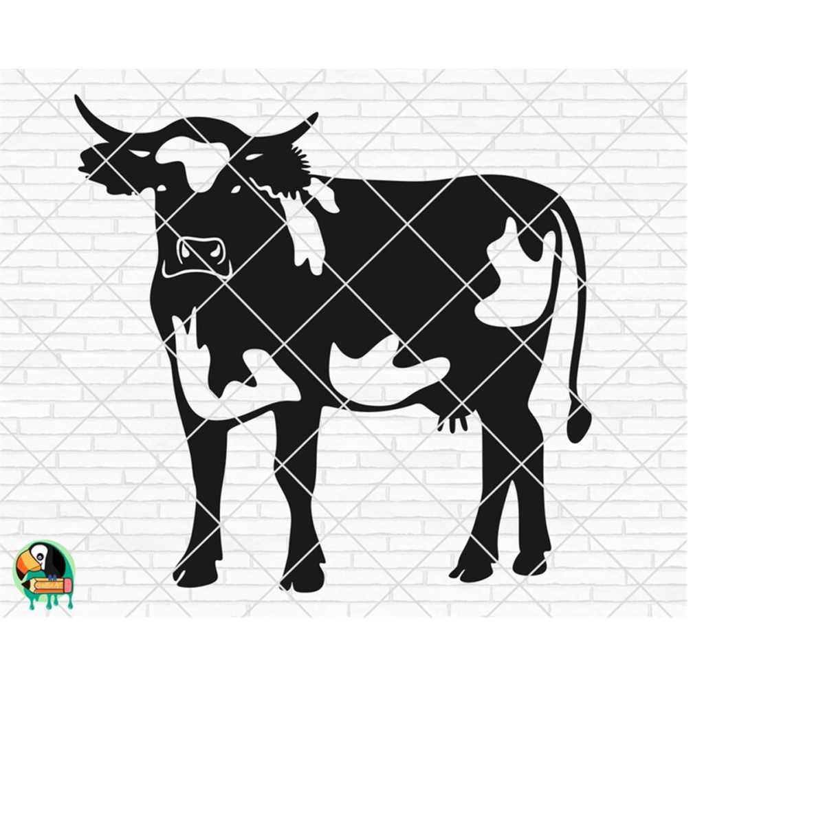 Cow Silhouette SVG, Cow svg, Cow Head svg, Cow Vector, Anima | Inspire ...