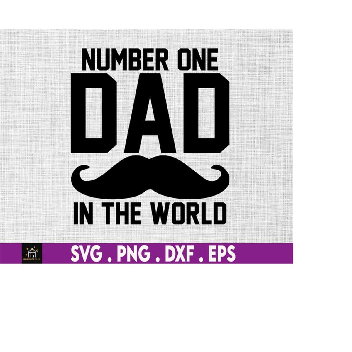 number one dad svg, dad joke svg, mustache svg, beard svg, d - Inspire ...