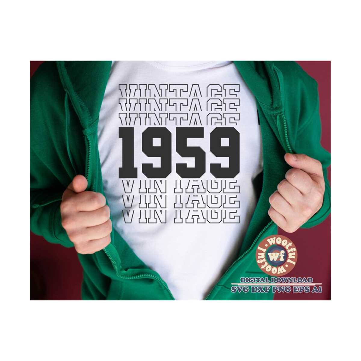 Vintage 1959 svg, Mens Birthday svg, Happy Birthday svg, It' | Inspire ...