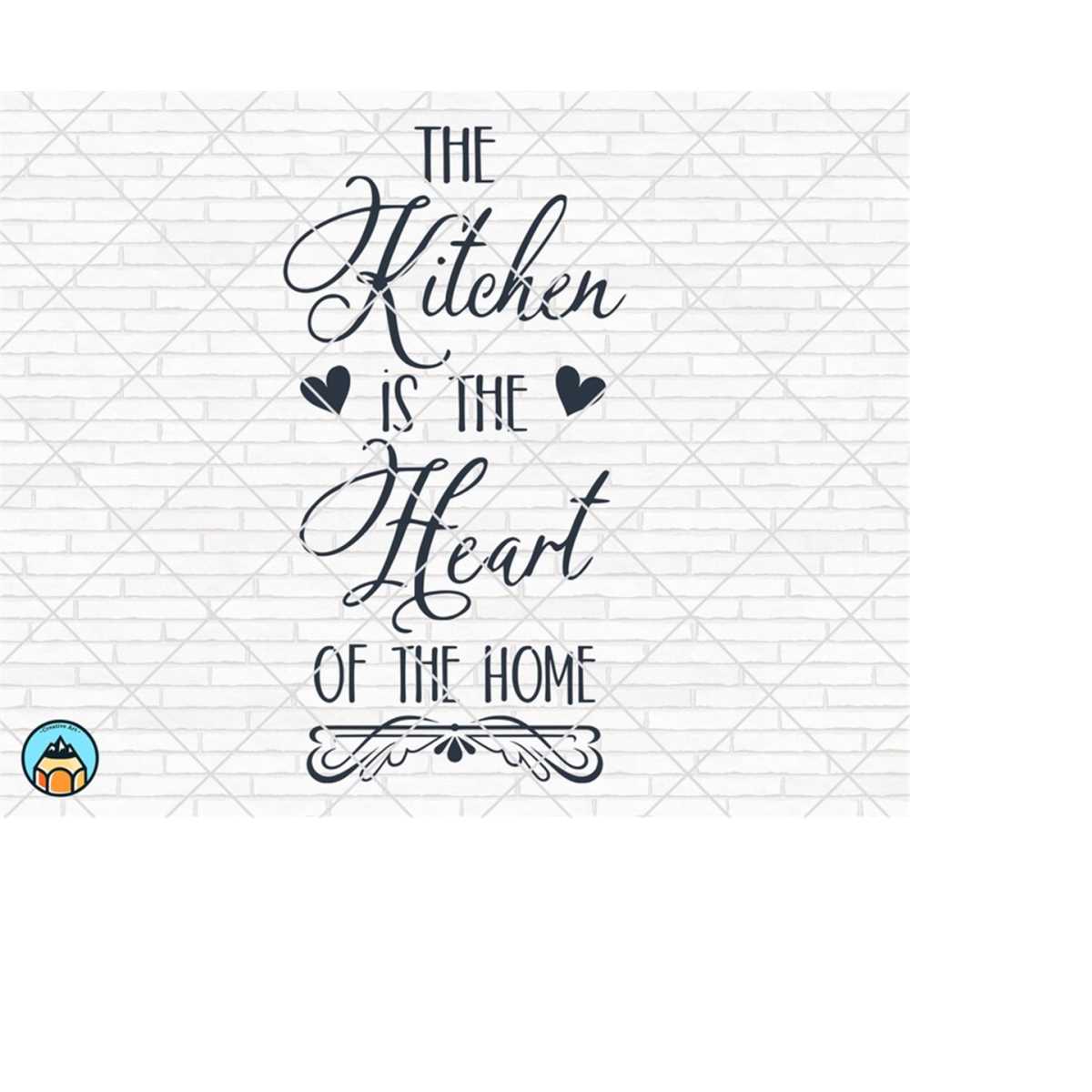The Kitchen is the Heart of the Home svg, Kitchen svg, Kitch | Inspire ...