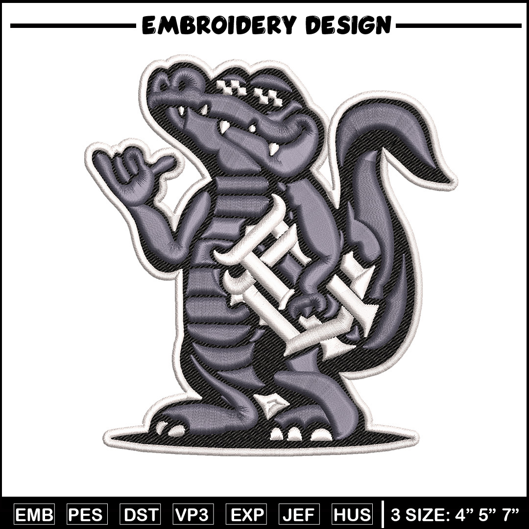 Crocodile rock embroidery design, Crocodile embroidery, Emb | Inspire ...