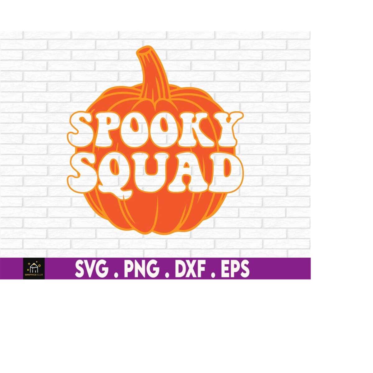 Spooky Squad, Halloween svg, Kids Halloween SVG, Spooky svg, | Inspire ...