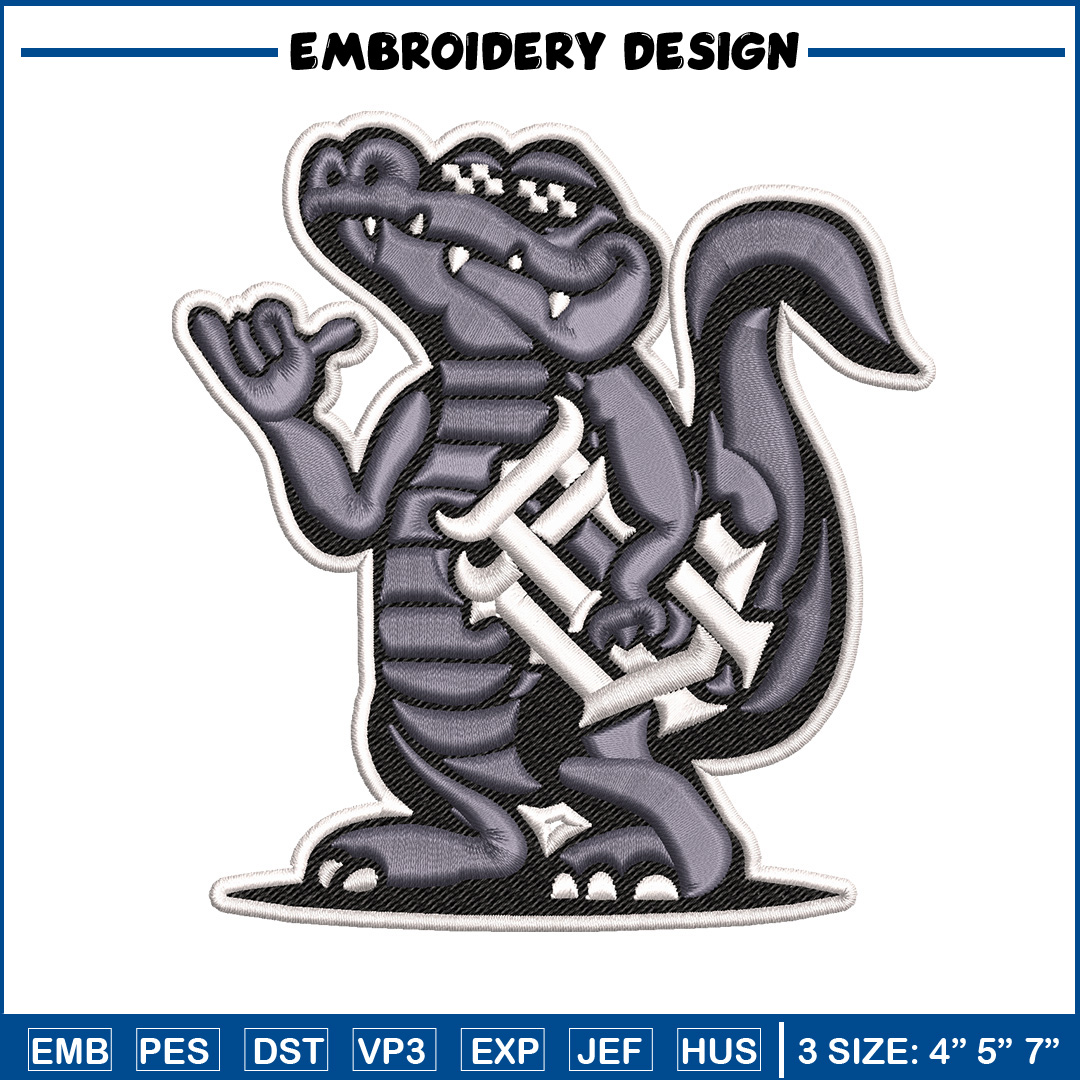 Crocodile rock embroidery design, Crocodile embroidery, Emb | Inspire ...
