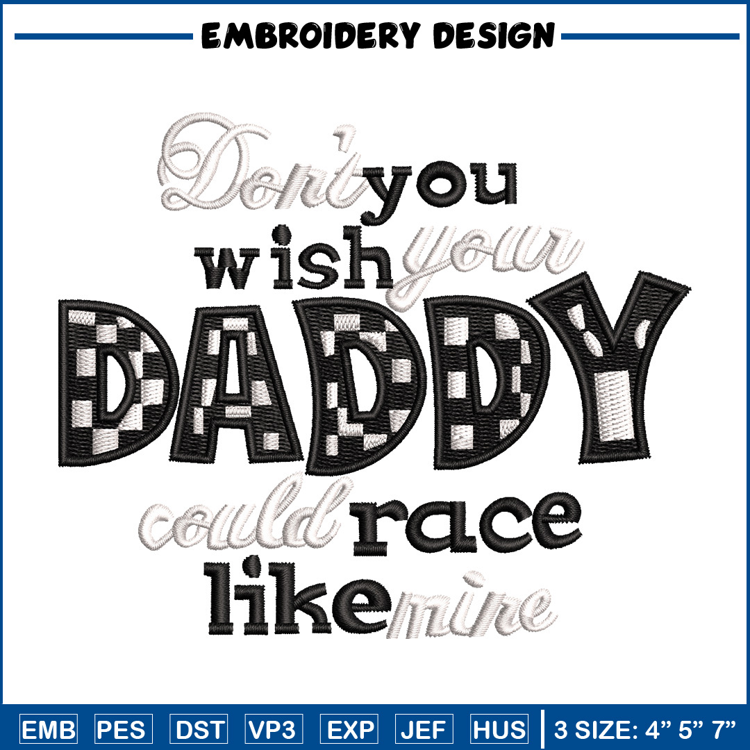 Dady logo embroidery design, Logo embroidery, Embroidery fil | Inspire ...