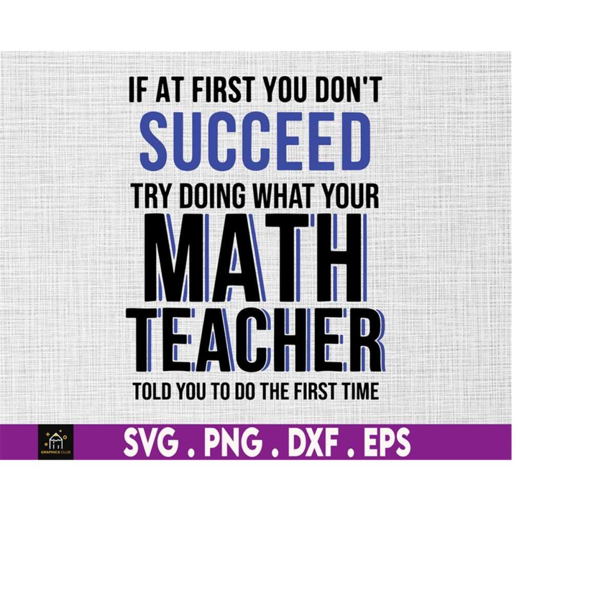 If At First You Don't Succeed, Try Doing That Your Math Teac | Inspire ...