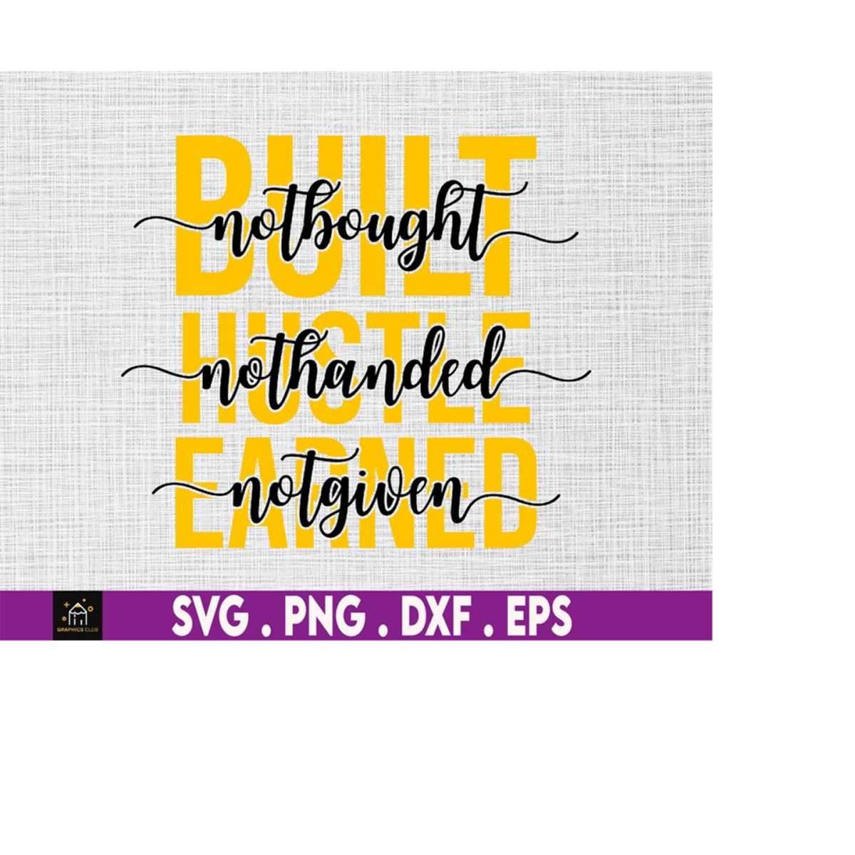 built not bought svg, rich svg, motivational svg, entreprene | Inspire ...