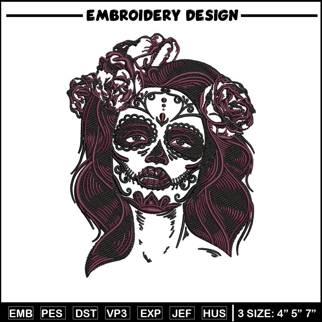 Horror girl embroidery design, Horror embroidery, Embroidery - Inspire ...