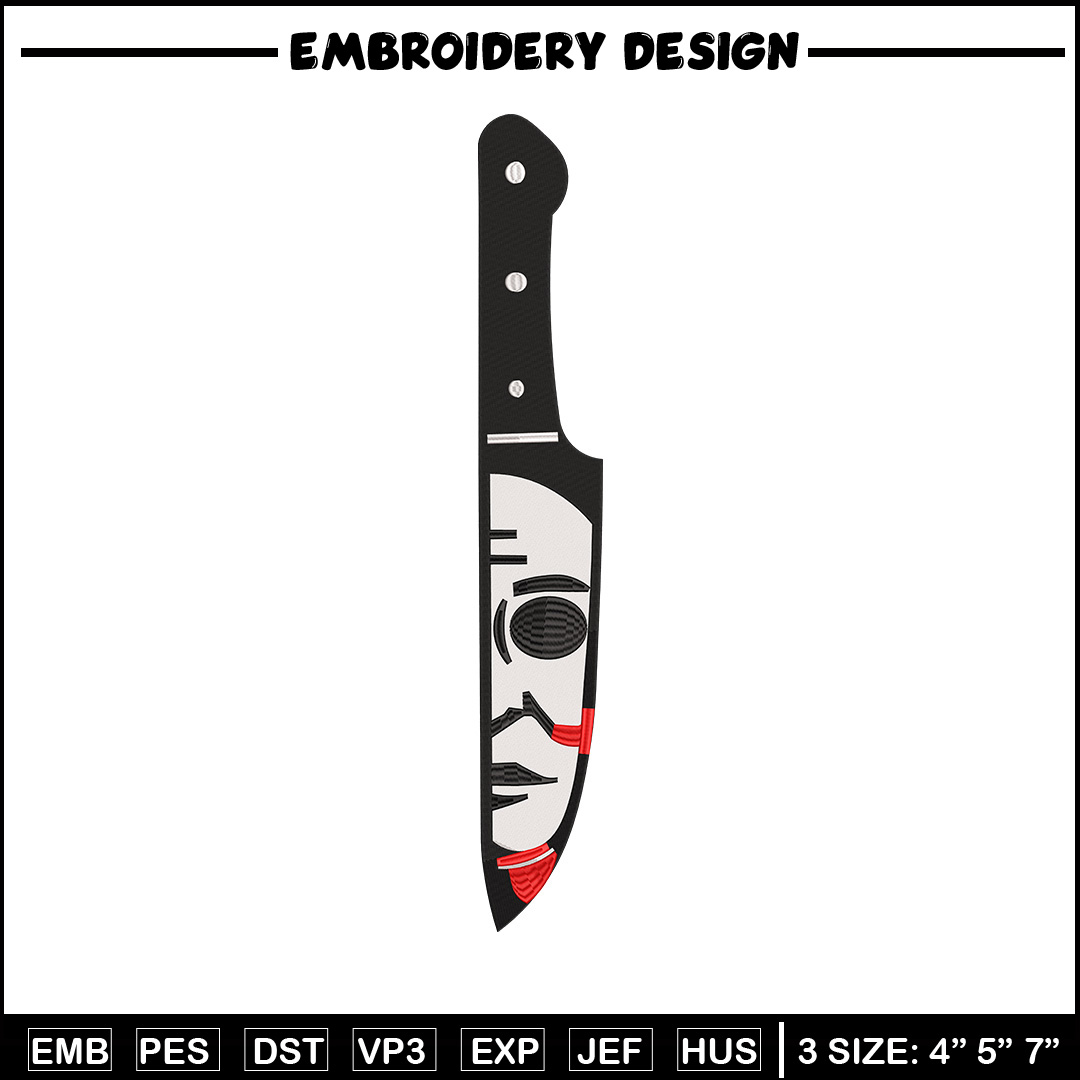 Knife horror movie embroidery design, Horror embroidery, Emb - Inspire ...