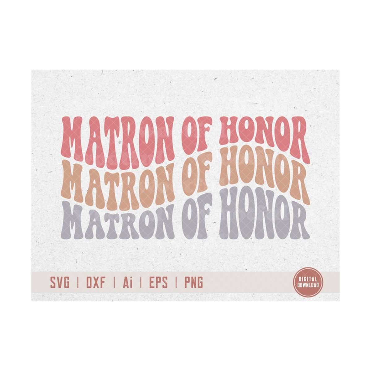 Matron of Honor svg, Groom svg, Bridal svg, Wedding svg, Wav | Inspire ...