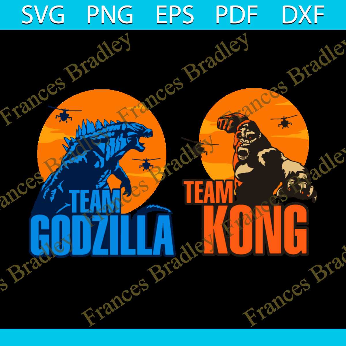 Team Kong and Team Godzilla PNG, Kong PNG, Godzilla Retro Ts | Inspire ...
