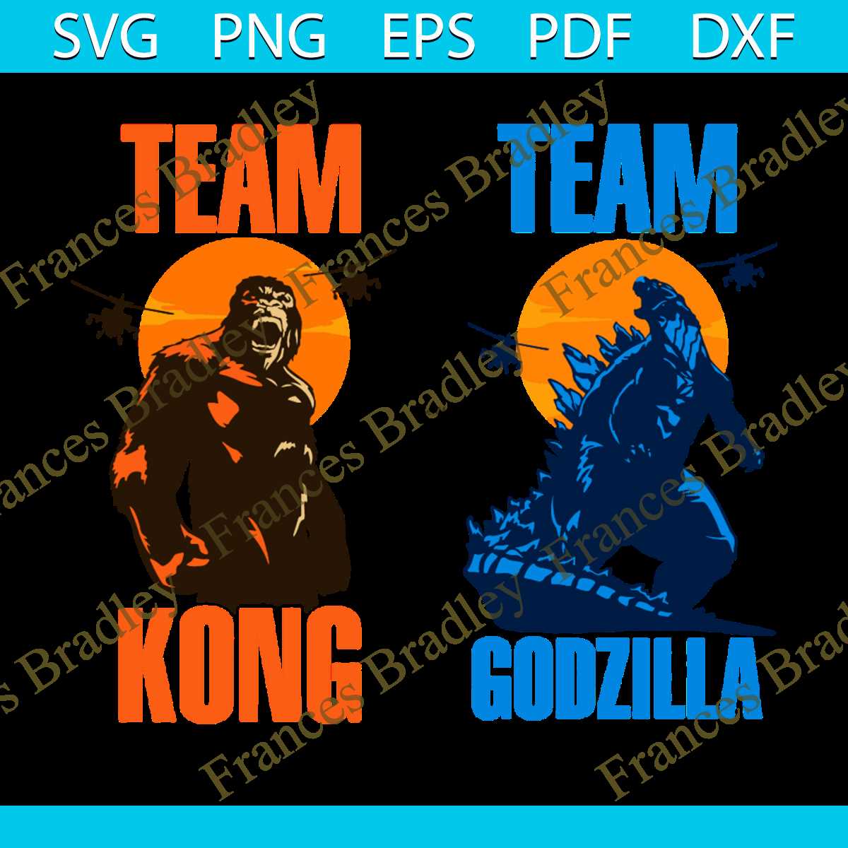 Team Kong & Team Godzilla PNG, Kong PNG, Godzilla Retro Tshi | Inspire ...