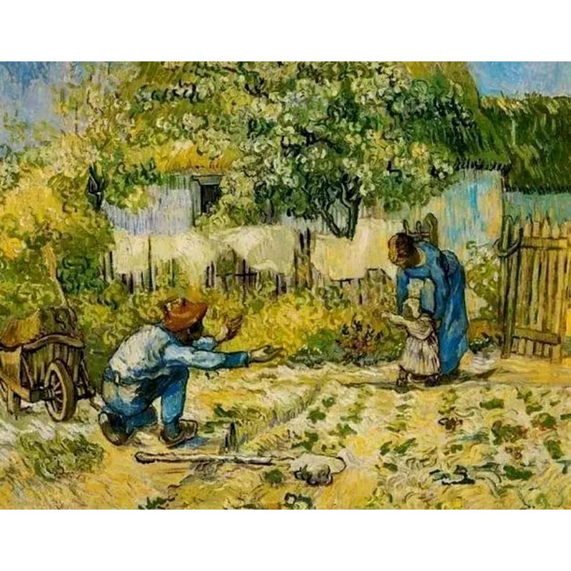 First Steps, after Millet by Vincent van Gogh 1890 - Paint b | Inspire ...