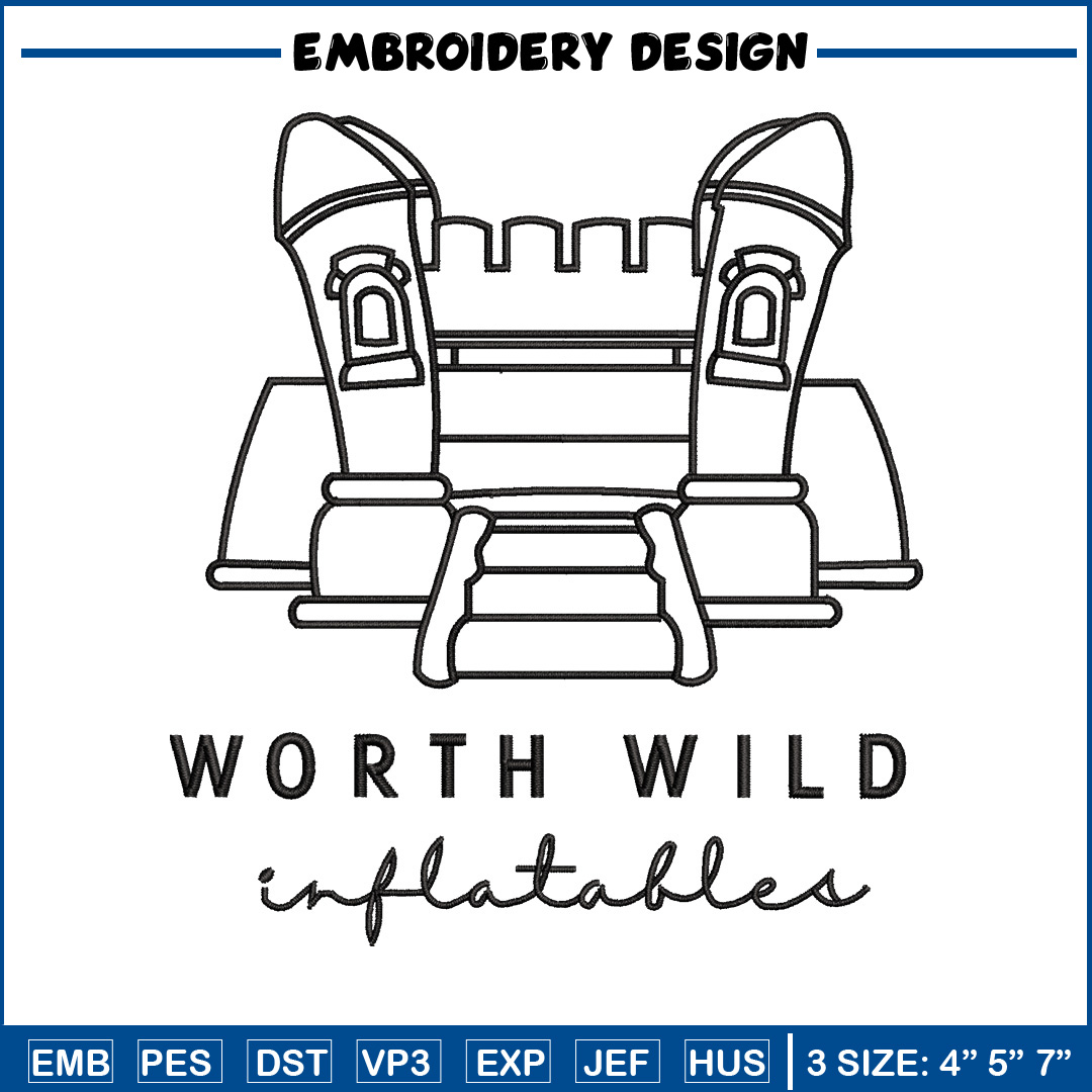 Worth wild embroidery design, Castle embroidery, Emb design, | Inspire ...