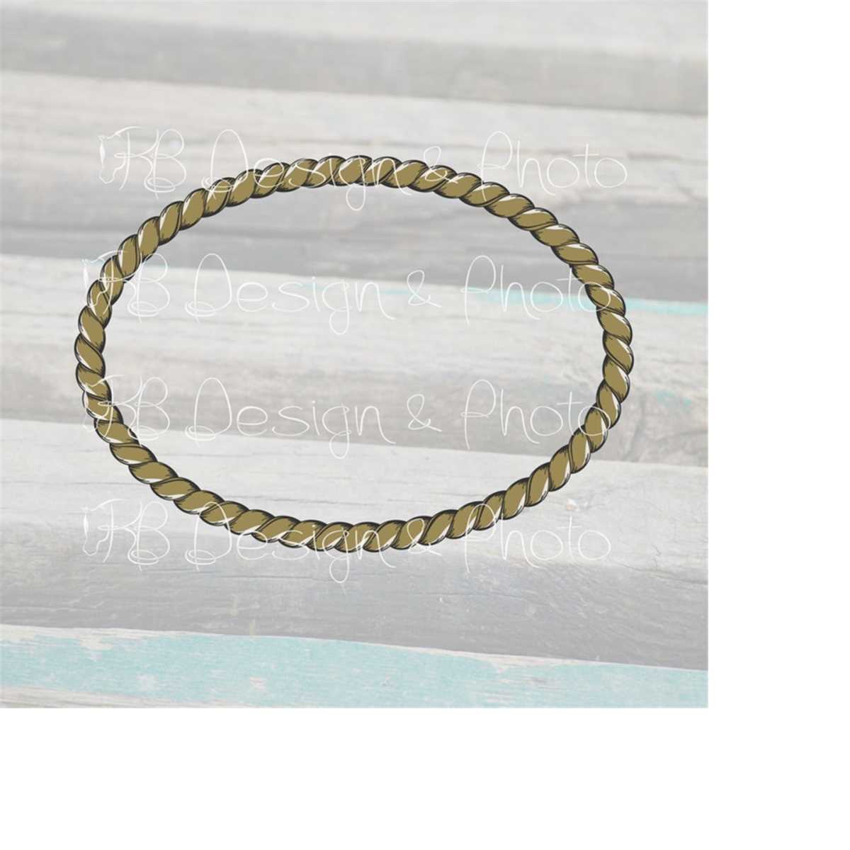 Oval Rope Vector/Raster- SVG, PNG - Inspire Uplift