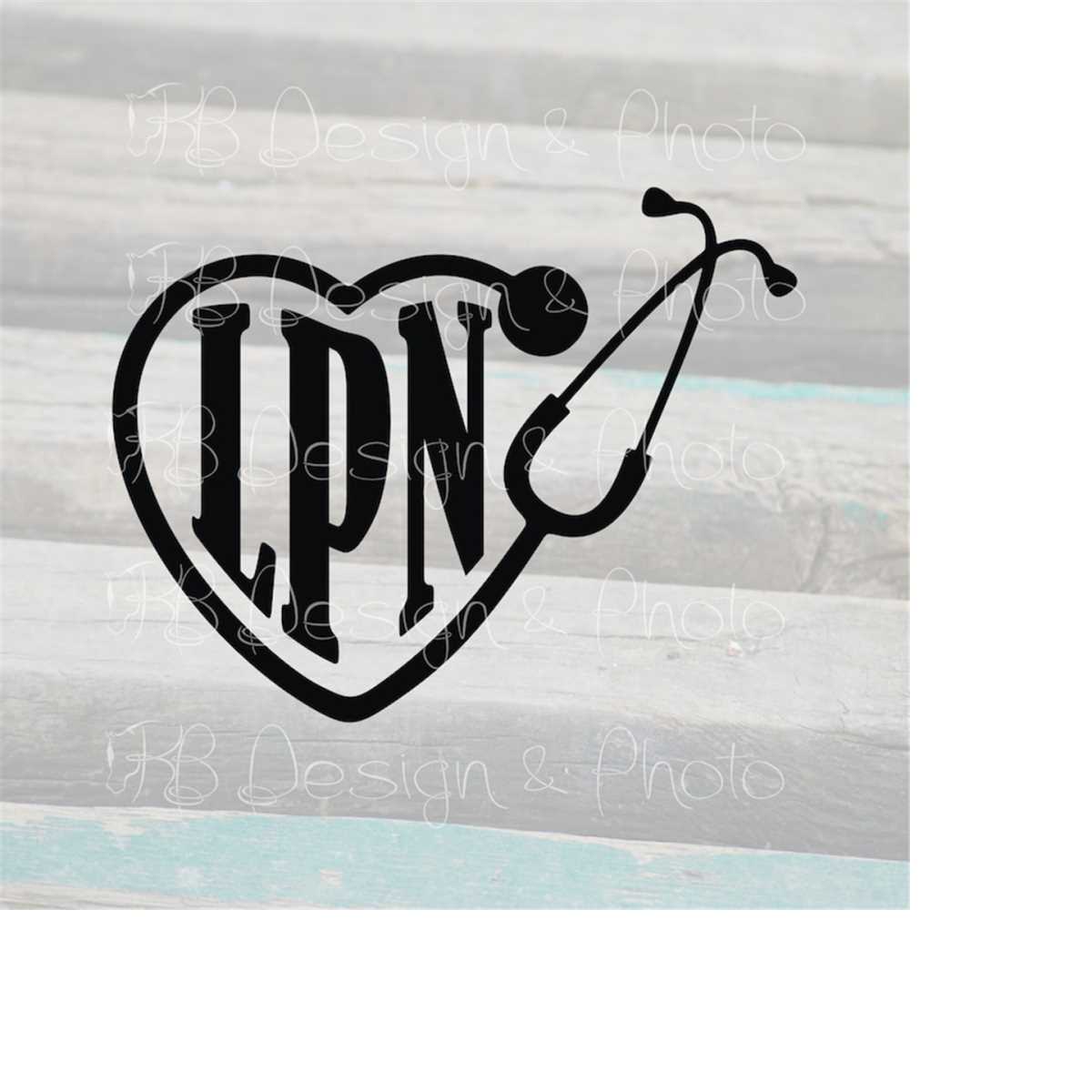 Stethoscope LPN Vector & Raster files- SVG, PNG, jpg - Inspire Uplift