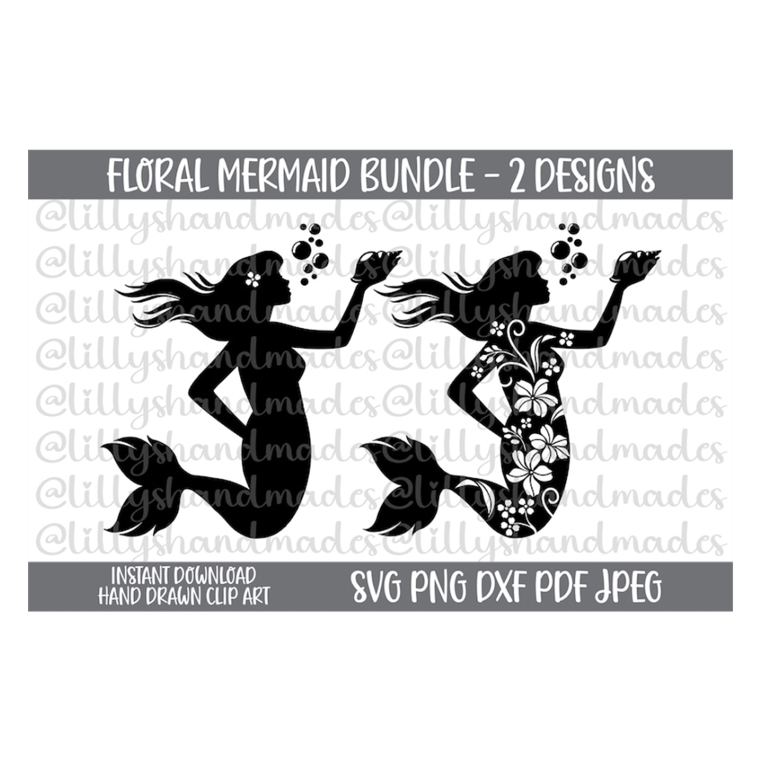 Cute Mermaid Svg Files, Mermaid Png, Mermaid Vector, Mermaid | Inspire ...