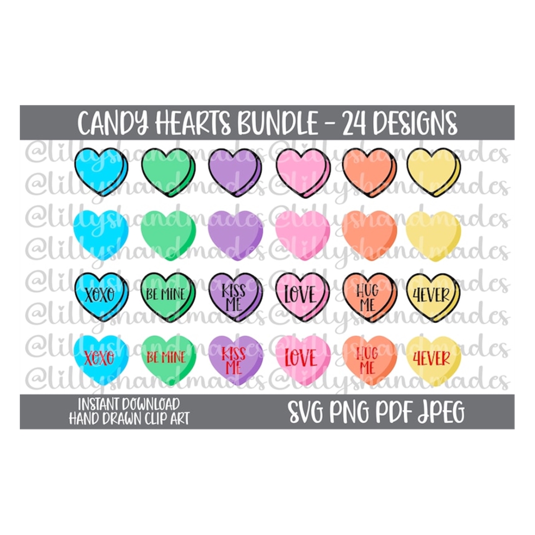 Candy Heart Clipart | Inspire Uplift