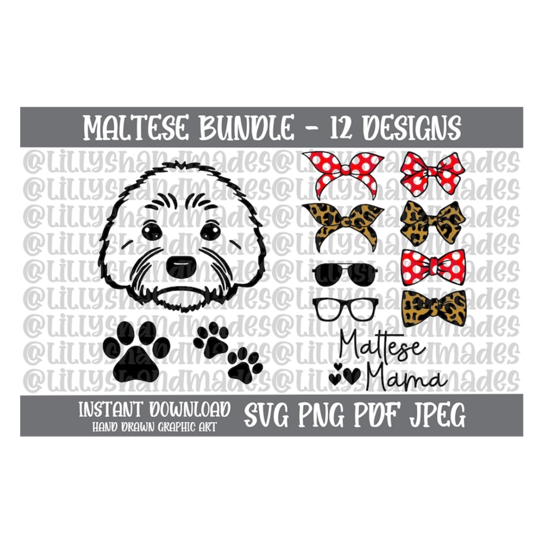 Maltese Svg, Maltese Png, Maltese Clipart, Maltese Vector, M | Inspire ...
