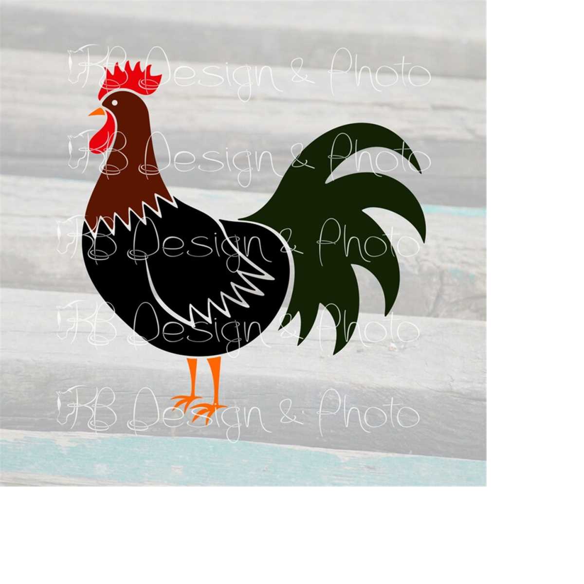Rooster Vector/Raster- SVG, PNG, JPG - Inspire Uplift