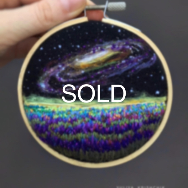 Embroidered and needle felted painting | Inspire Uplift