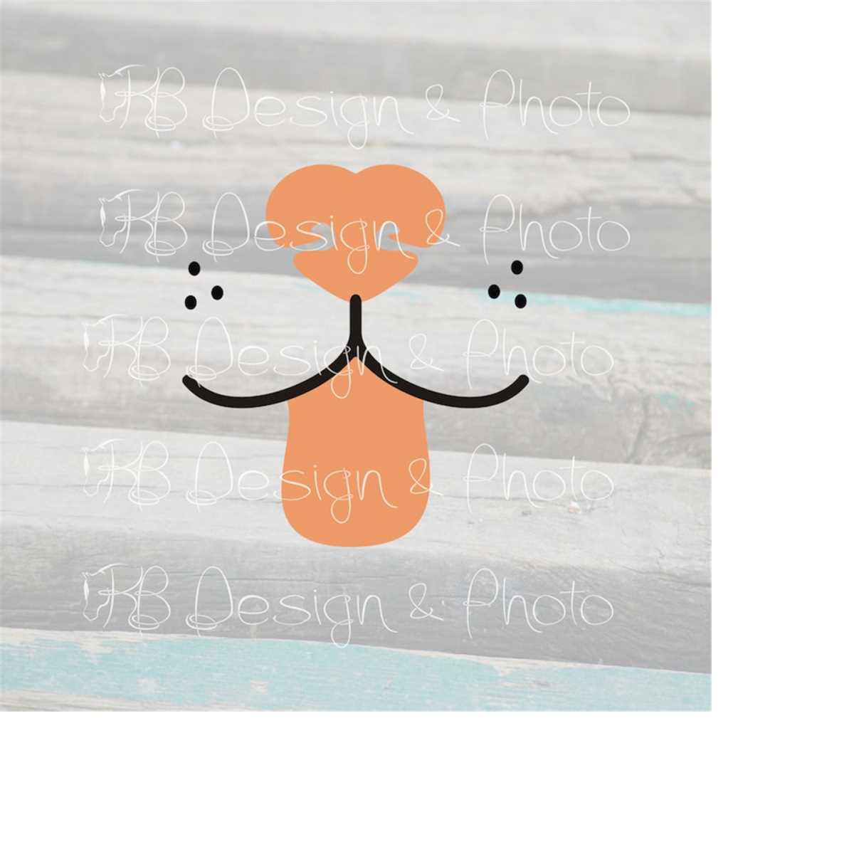 Dog nose/tongue for mask Vector/Raster- SVG, PNG, JPG - Inspire Uplift