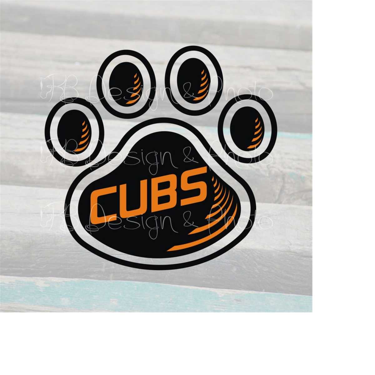 Cubs Paw Vector/Raster- SVG, PNG, JPG - Inspire Uplift