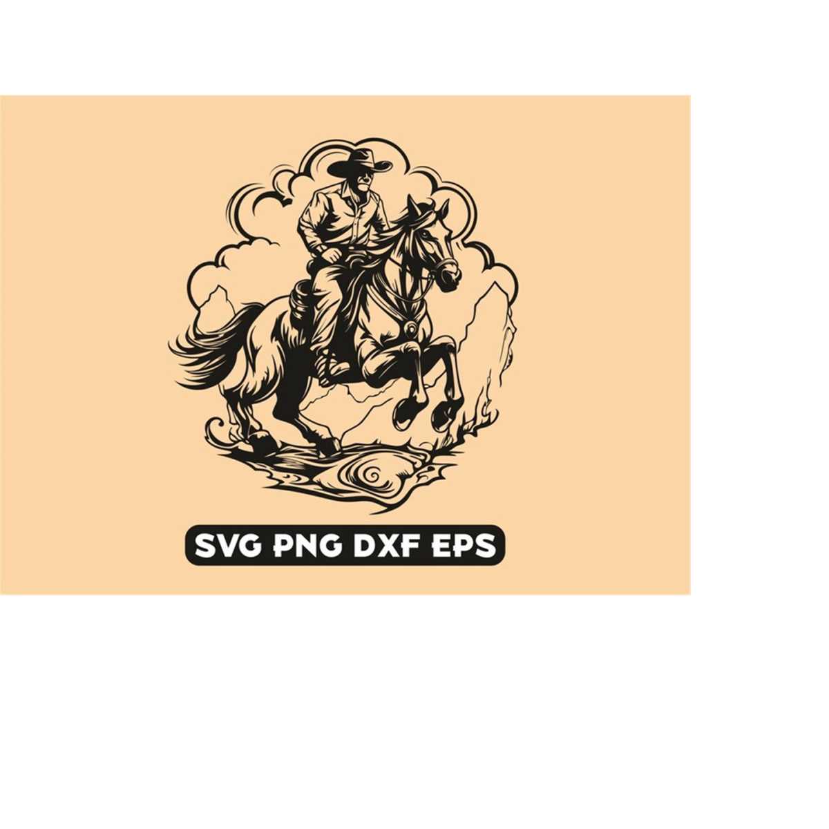 Cowboy svg, horse riding svg, western cowboy svg, ranch clip | Inspire ...